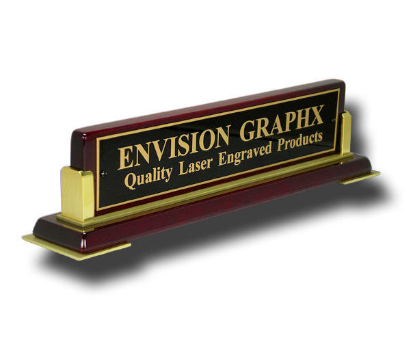 Brass name plate, desk nameplate, Executive Desk Accesory
